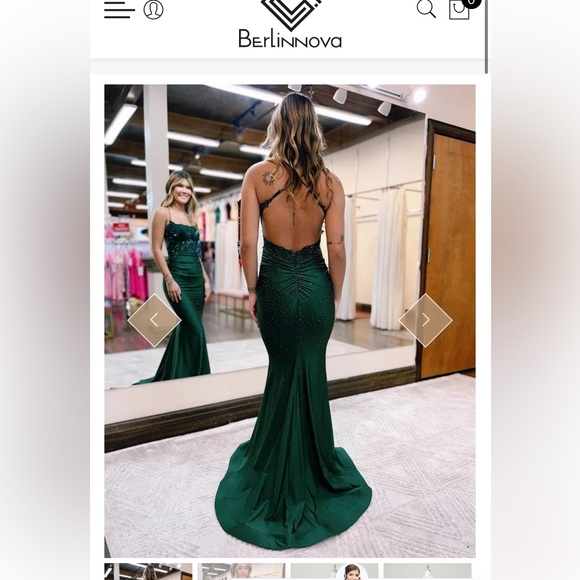 Berlinnova | Dresses | Emerald Green Berlinnova Prom Dress | Poshmark